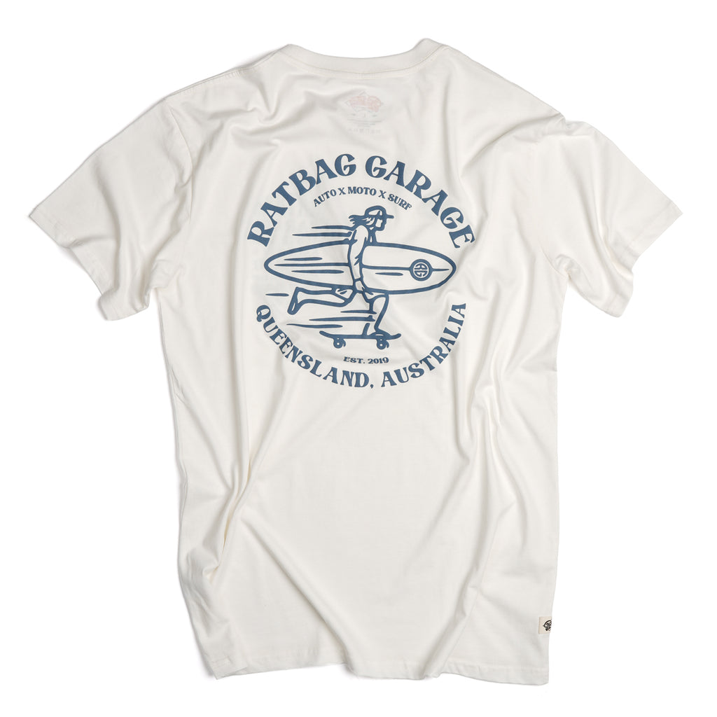Beach Rat Mens Natural Vintage Cotton Graphic T-Shirt – Ratbag Garage ...